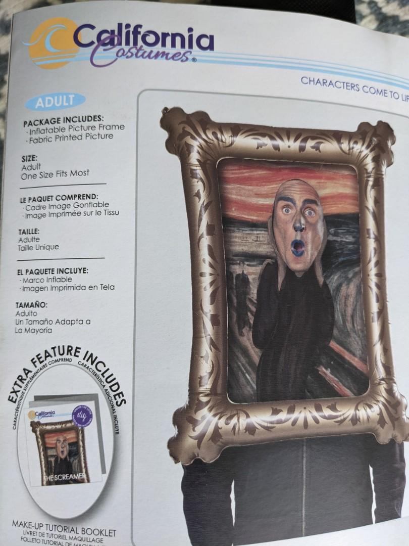 [Halloween] The Scream of Munch Costume for Adults, Hobbies & Toys ...