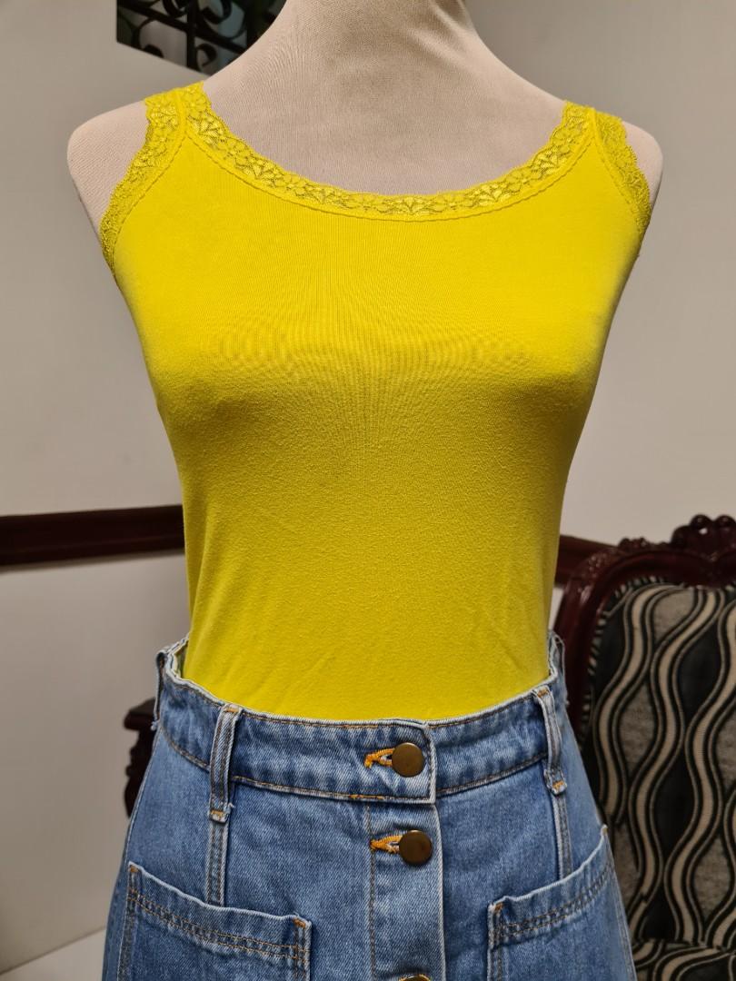 Hammerhead Yellow Tank Top, Women's Fashion, Tops, Sleeveless on Carousell