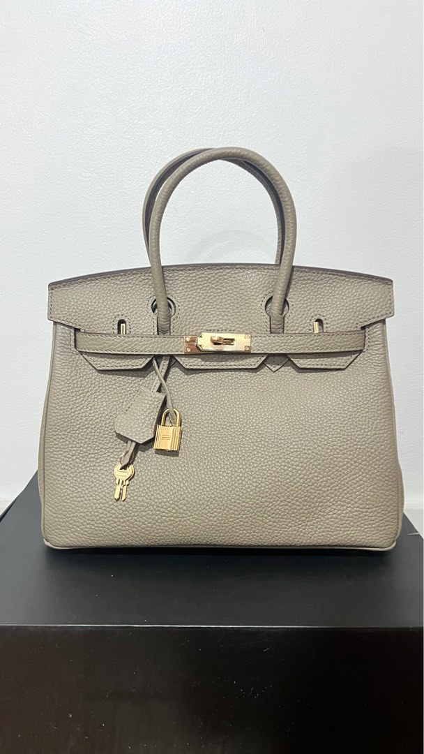Hermes birkin 25 togo etoupe, Women's Fashion, Bags & Wallets, Purses & Pouches on Carousell