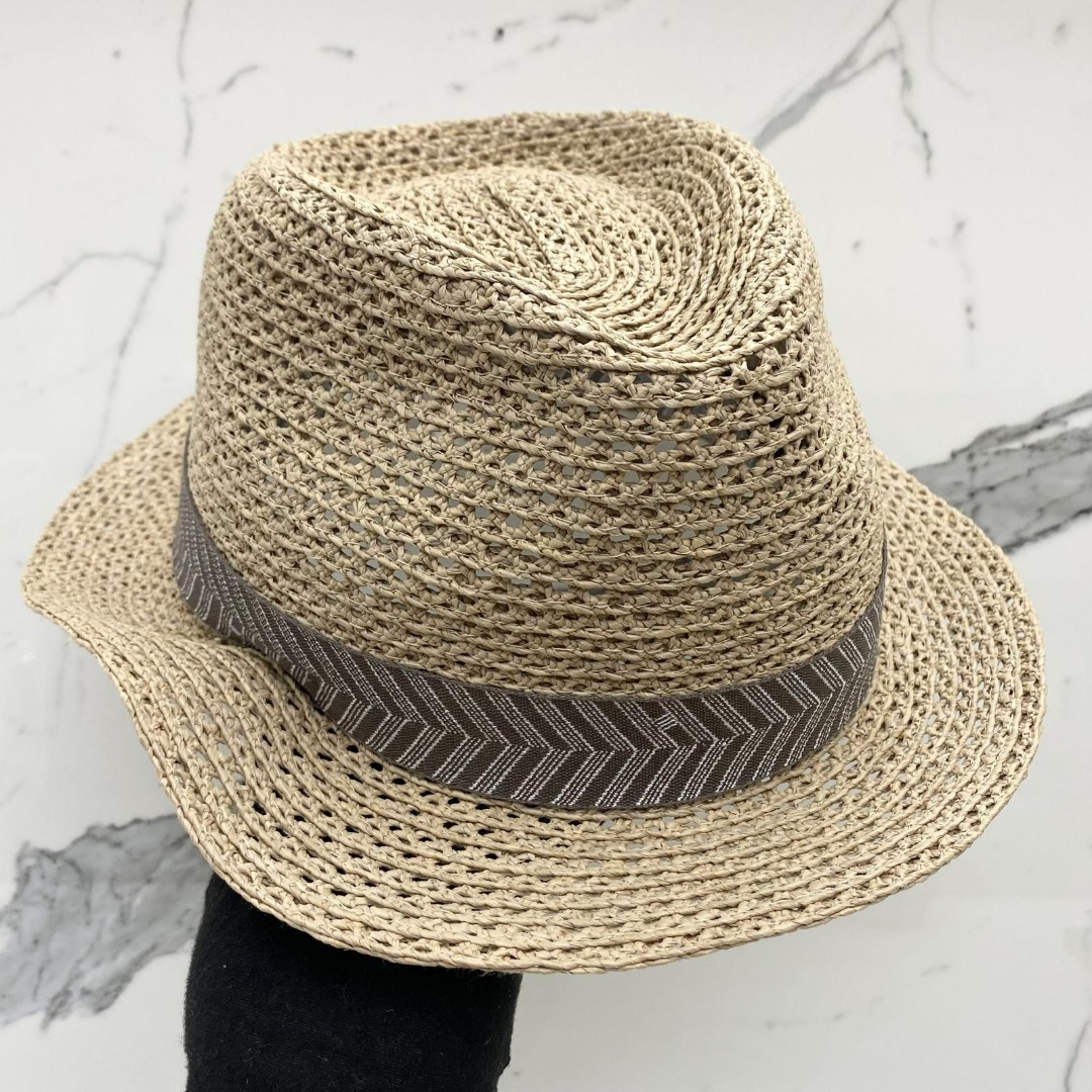 HERMES ENZO STRAW HAT SIZE:59 227020432, Men's Fashion, Watches ...