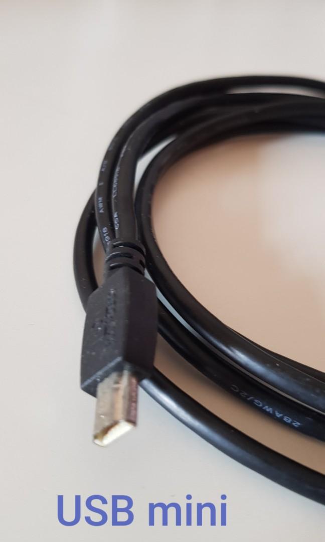 HP original USB type B to USB Mini cable, Computers & Tech, Parts ...