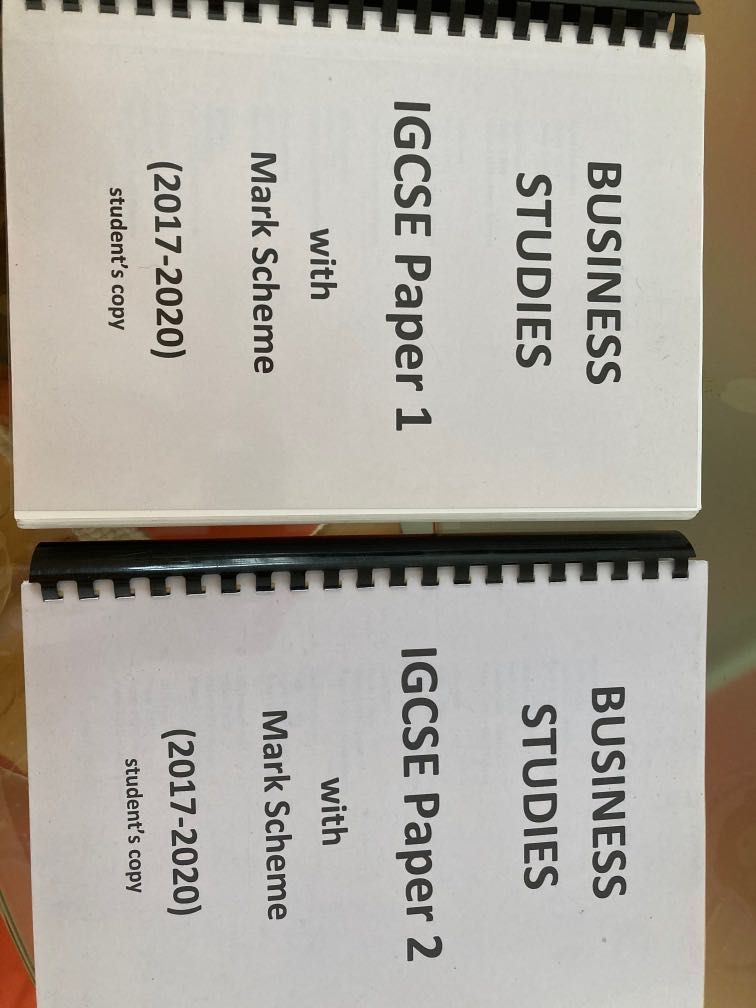 IGCSE business studies past paper 2017-2020, 其他, 其他 - Carousell