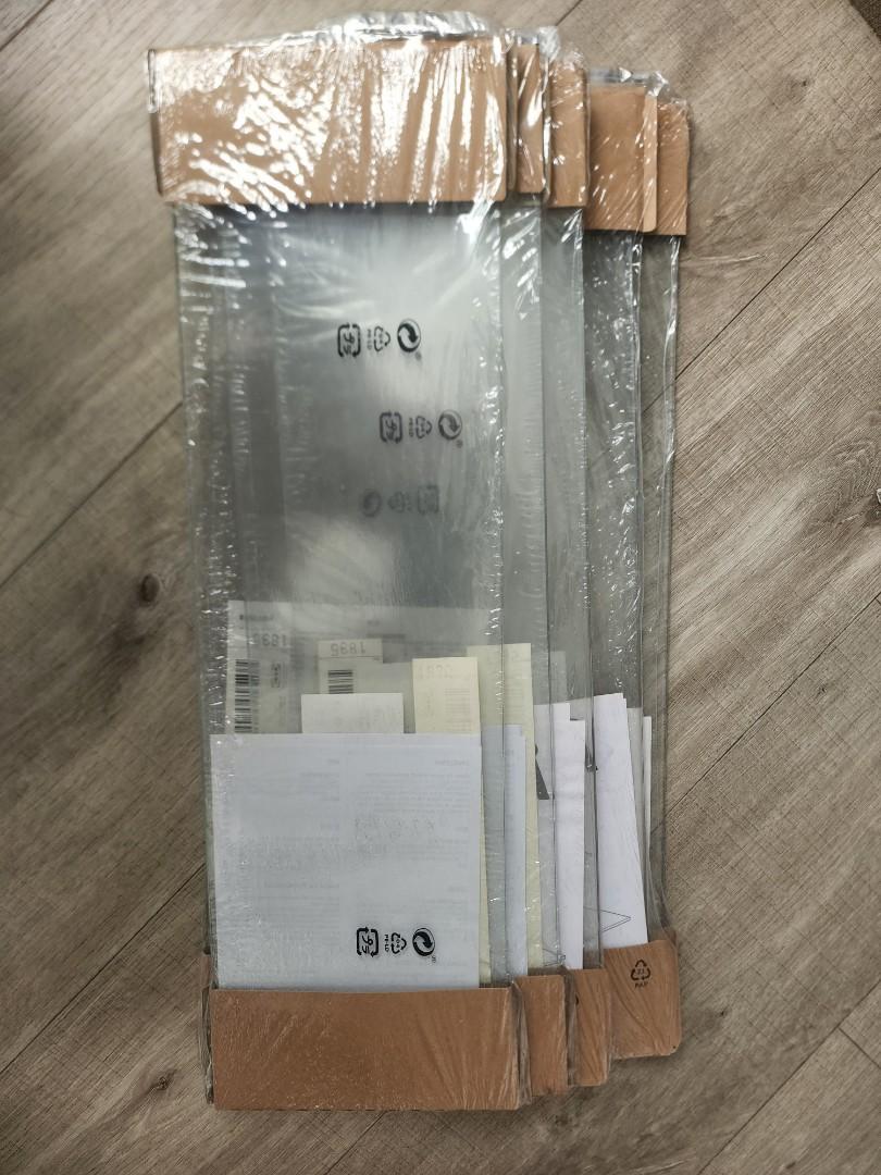 Ikea Besta Set of 3 with unused glass shelves, Furniture & Home Living ...