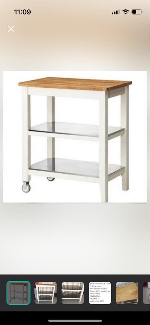 IKEA STENSTORP Kitchen Cart trolley, Furniture & Home Living, Furniture ...