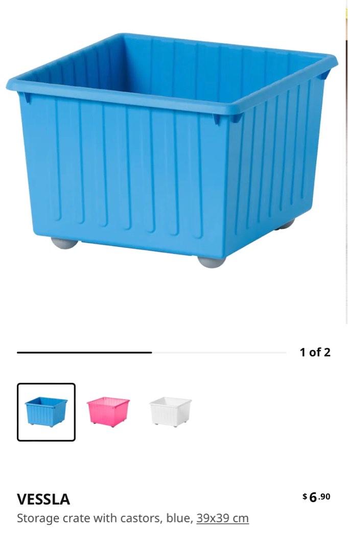 Ikea VESSLA storage box, Furniture & Home Living, Home Improvement ...