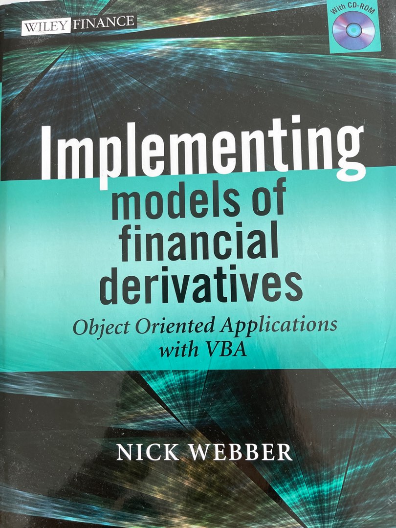 Implementing models of financial derivatives, 興趣及遊戲, 書本 & 文具, 教科書 - Carousell