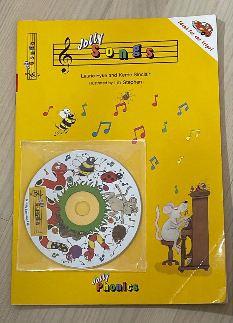 Jolly Phonics Jolly Songs (With CD), 興趣及遊戲, 書本 & 文具, 小朋友書 - Carousell