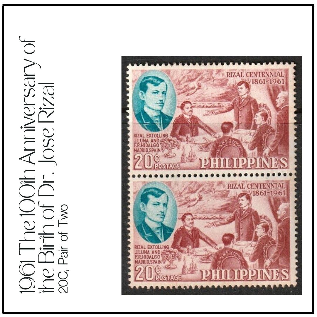 Jose Rizal Stamps Philippine Post Stamp, Hobbies & Toys, Memorabilia & Collectibles, Stamps ...