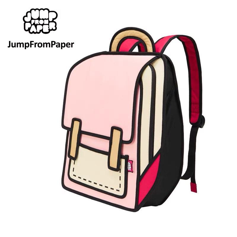 Jump from paper backpack shoulder bag, 2D drawing, Men's Fashion, Bags ...