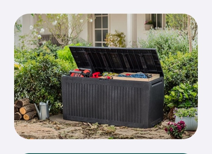 Keter storage box, Furniture & Home Living, Outdoor Furniture on Carousell