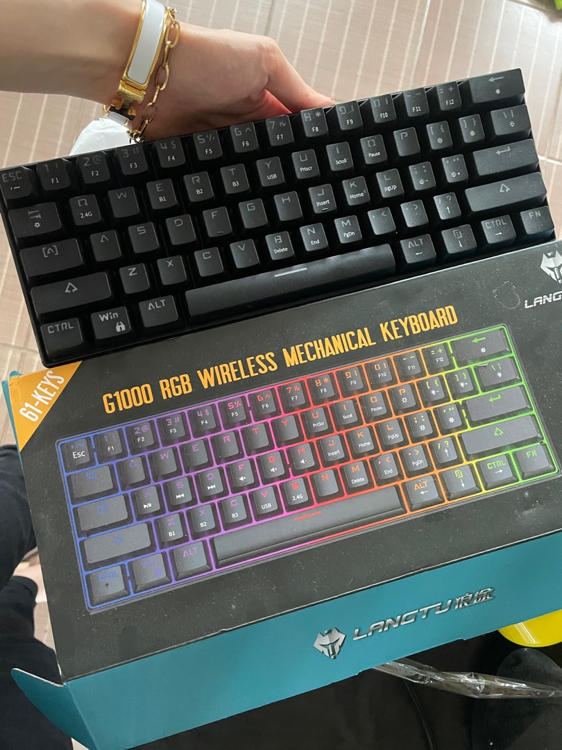 Langtu G1000 mechanical keyboard wireless bluetooth, Computers & Tech ...