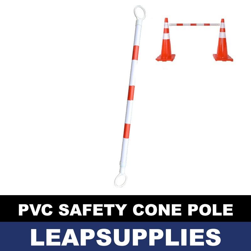 LEAP PVC Safety Cone Pole | Extendable Length Adjustable Plastic Cone ...