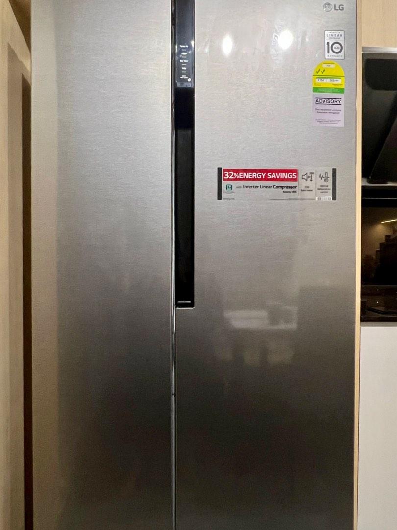 (Like New) LG 613L Dark Graphite Side-by-Side Refrigerator, TV & Home Appliances, Kitchen ...