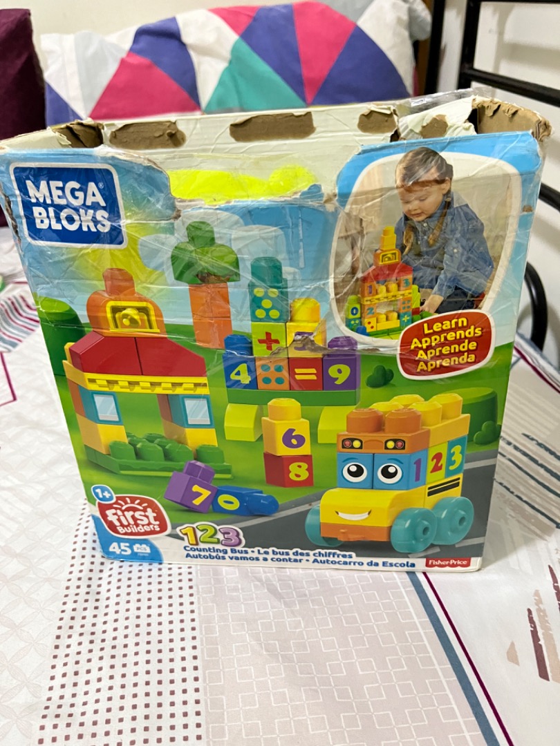 Mega bloks counting bus, Hobbies & Toys, Toys & Games on Carousell