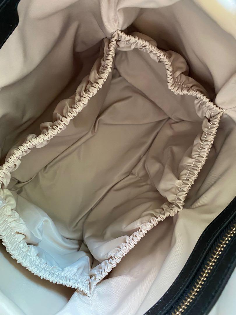 Mina Baie Nylon Mini Stevie Diaper Bag in Black & Gold, Babies & Kids ...