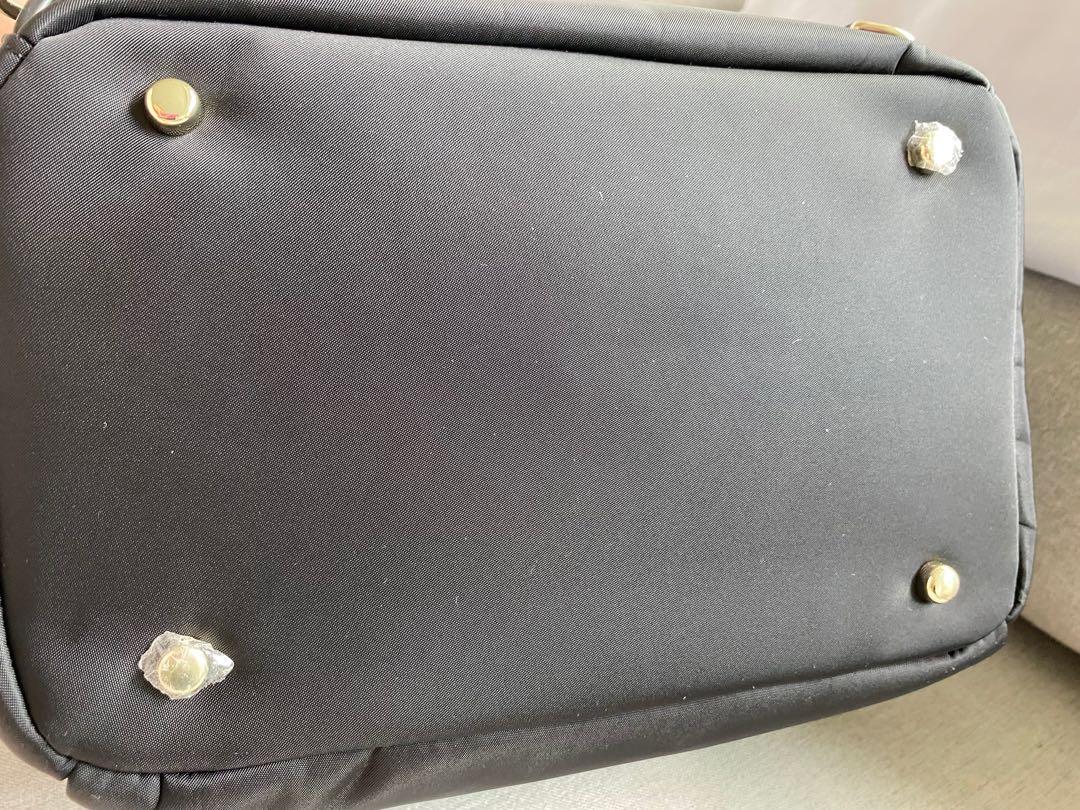 Mina Baie Nylon Mini Stevie Diaper Bag in Black & Gold, Babies & Kids ...