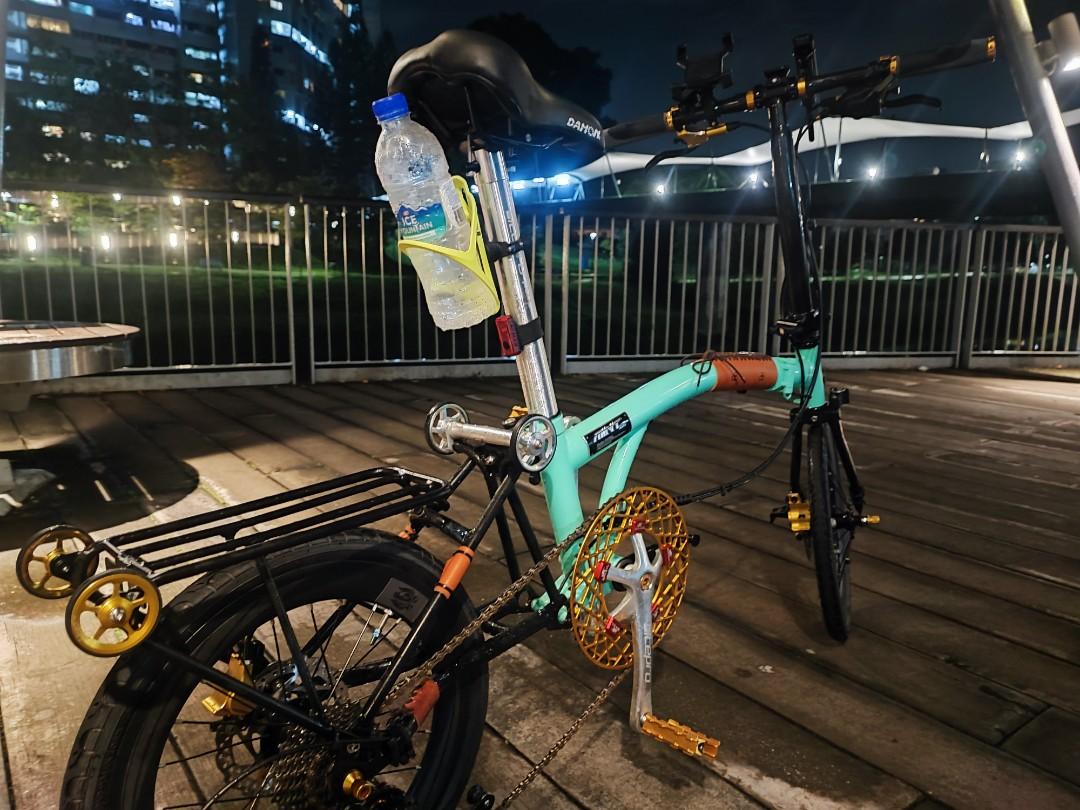 Mint upgraded modded folding bike foldie trifold, Sports Equipment ...