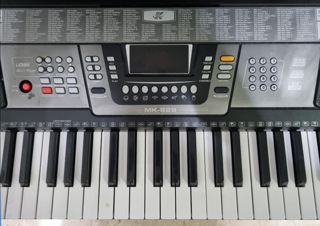 MK-829 Keyboard Piano (61 Keys), Hobbies & Toys, Music & Media, Musical ...
