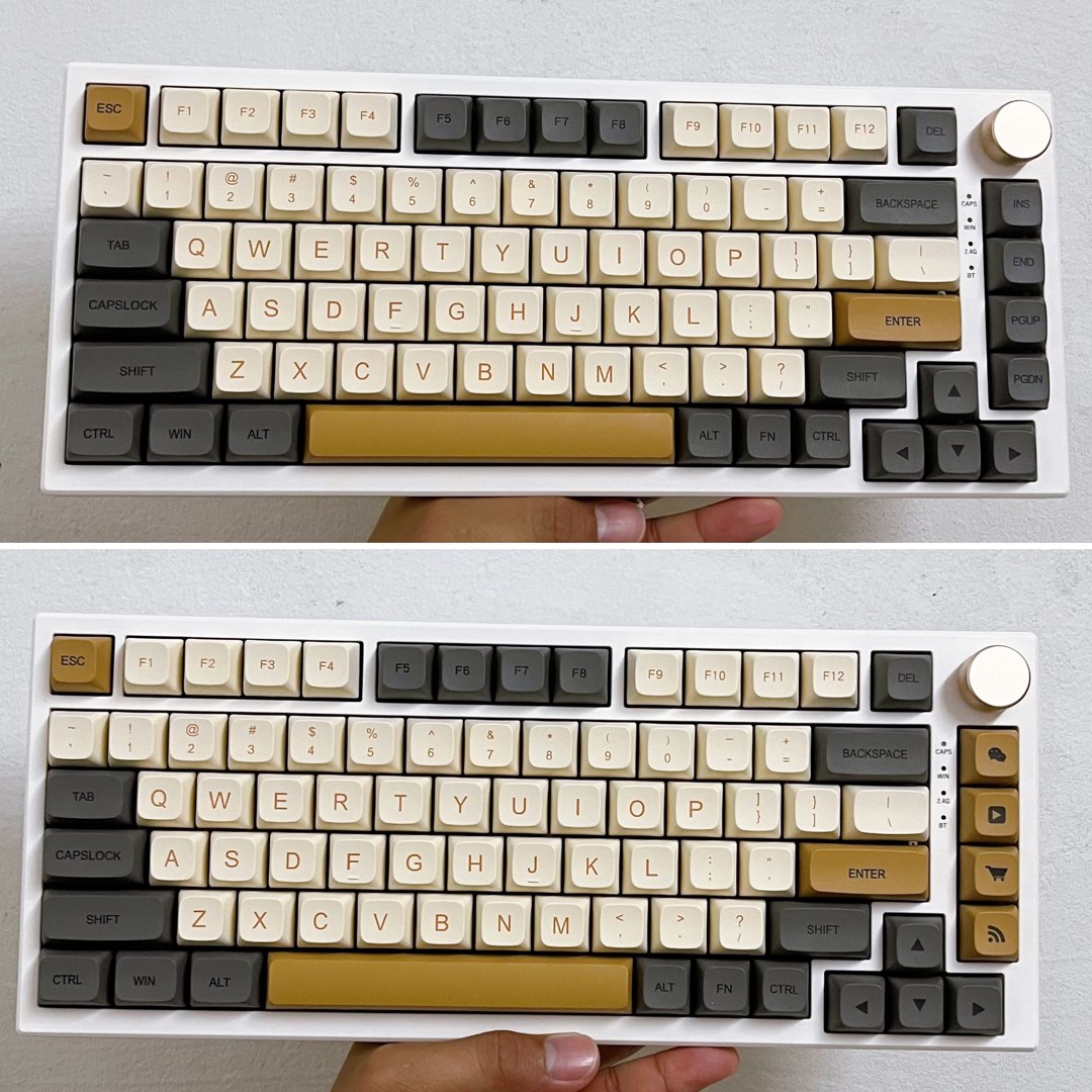 Modded 75% Hot-Swappable Gasket mounted Custom Mechanical keyboard ...