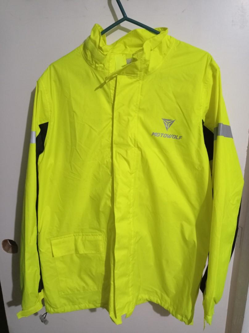 Motowolf neon raincoat large, Men's Fashion, Coats, Jackets and ...