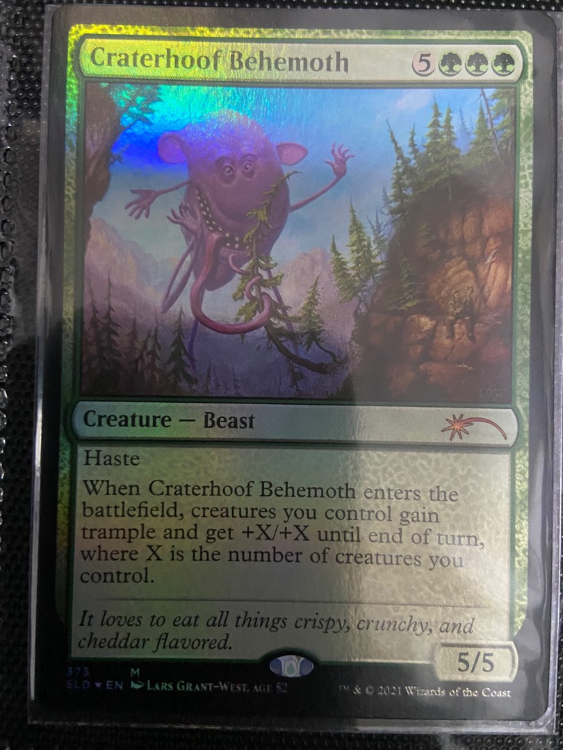 Mtg / Craterhoof Behemoth / Foil / NM, 興趣及遊戲, 玩具 & 遊戲類 - Carousell