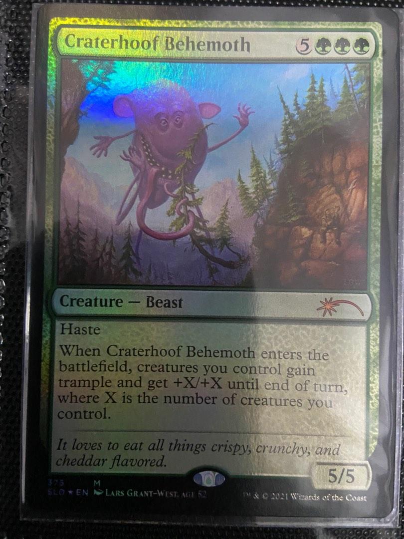 Mtg / Craterhoof Behemoth / Foil / NM, 興趣及遊戲, 玩具 & 遊戲類 - Carousell