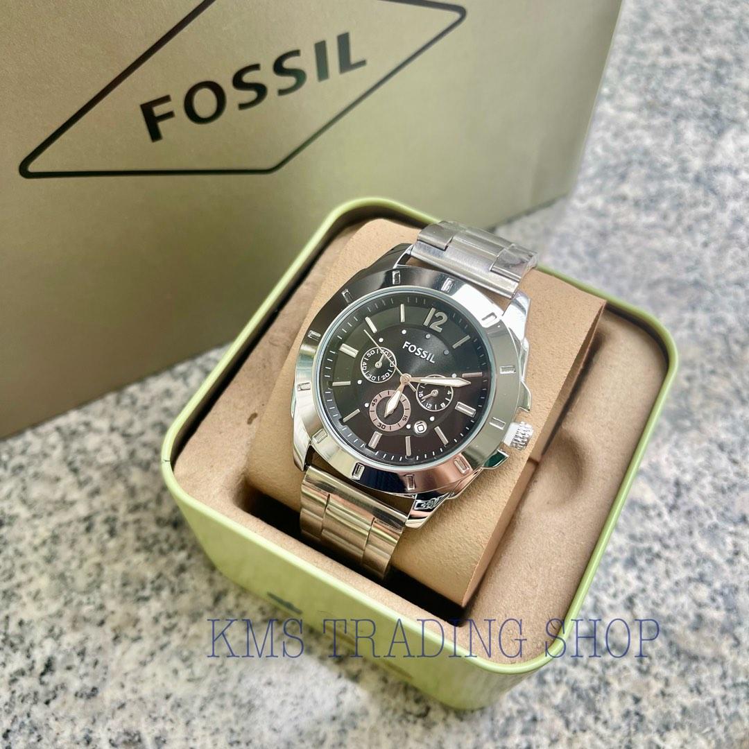 NEW! FOSSIL Watch for Men with DATE Quartz Japan Movement free paper ...