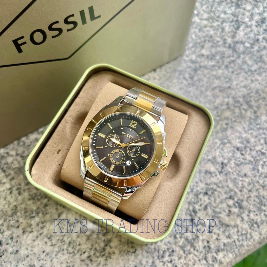 NEW! FOSSIL Watch for Men with DATE Quartz Japan Movement free paper ...