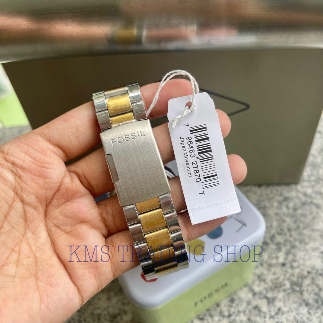 NEW! FOSSIL Watch for Men with DATE Quartz Japan Movement free paper ...