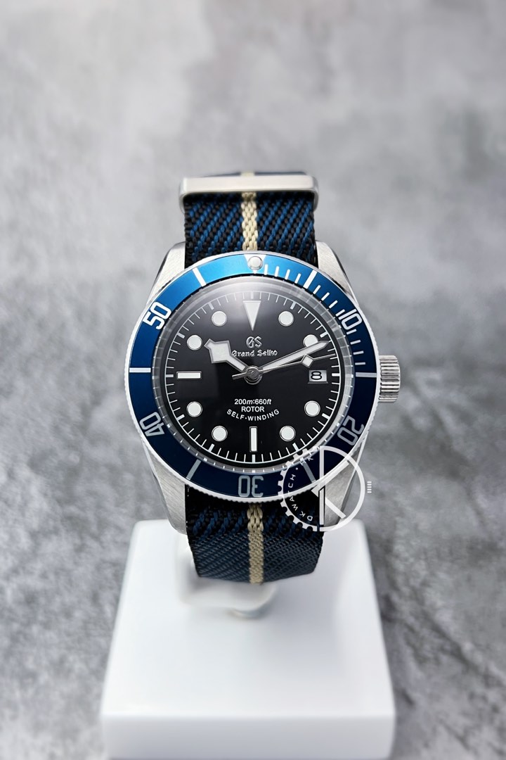 【NEW】Seiko Mod Automatic Watch 41mm 潛水款 藍色鋁圈黑面Black Bay 精工改裝自動機械錶, 男裝 ...