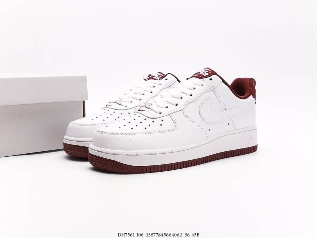 Nike Air Force 1 Low Wine Red Men's and Women's sneakers, 他的時尚, 鞋類, 運動鞋 ...