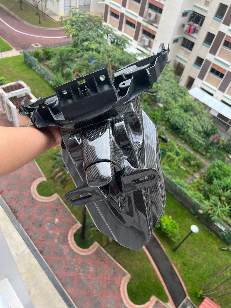 Nmax v2 short rear mudguard carbon Kevlar not water transfer ...