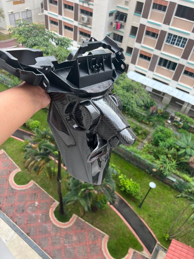 Nmax v2 short rear mudguard carbon Kevlar not water transfer ...