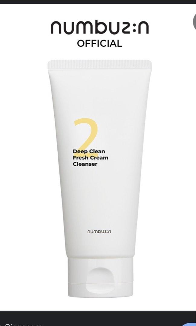 Numbuzin No.2 Deep Clean Fresh Cream Cleanser, Beauty & Personal Care ...