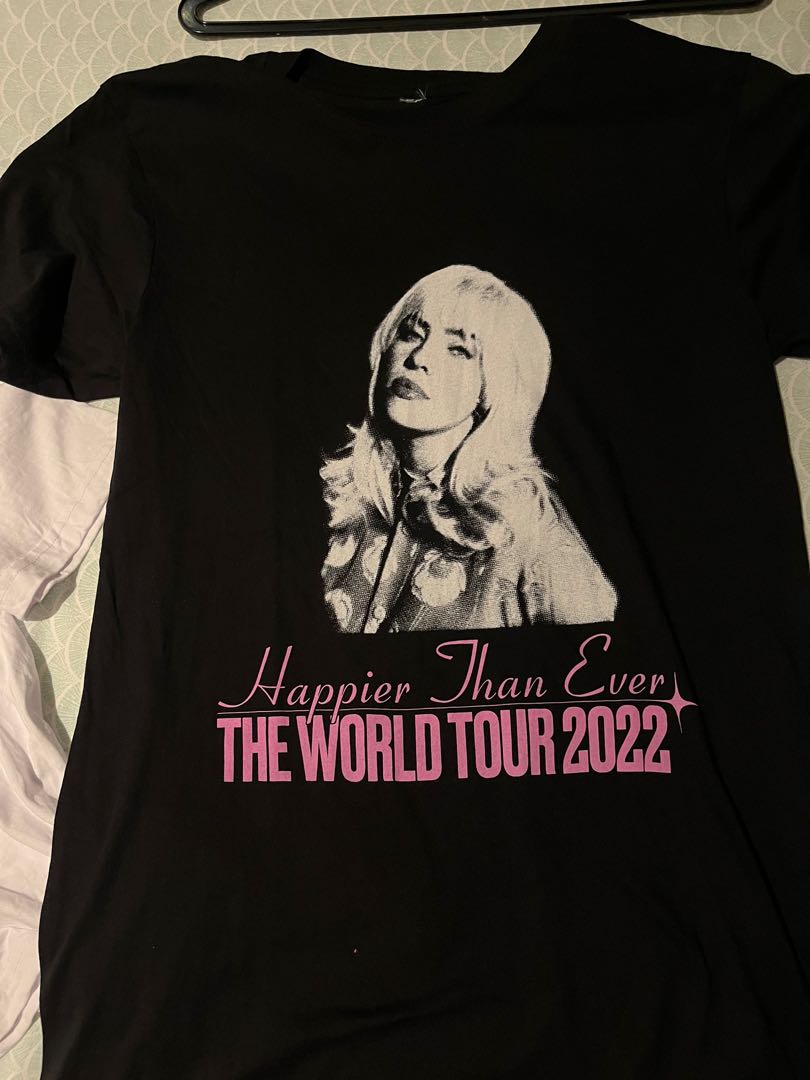 official billie eilish concert merch, exclusive 2022 happier than ever ...