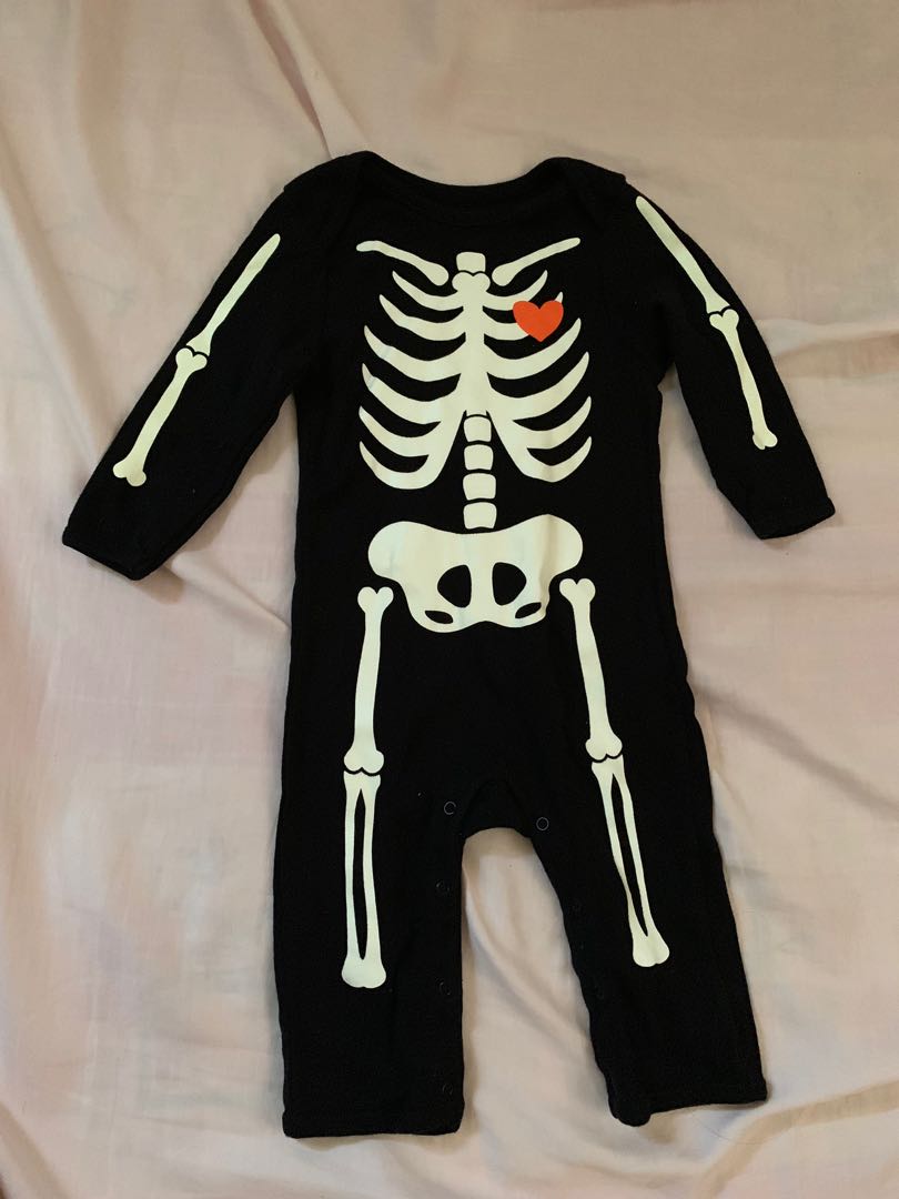 Oldnavy Skeleton Halloween Costume for Baby, Babies & Kids, Babies ...