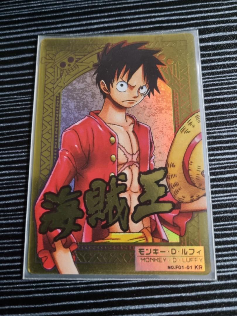 One Piece TCG AR Carddass Formation F01-01 KR Monkey D Luffy, Hobbies ...