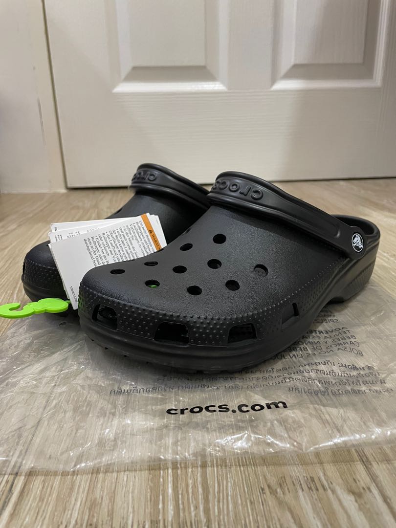 Original Crocs Classic (Black) M8/W10, Men's Fashion, Footwear ...