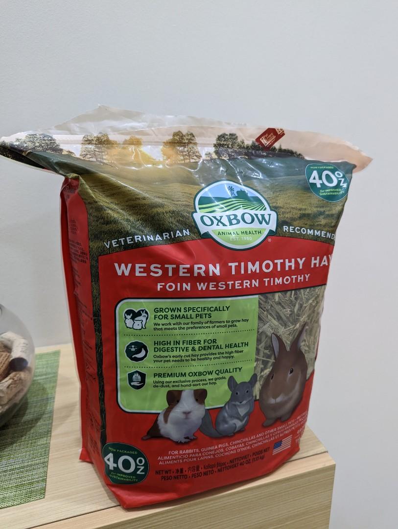 Oxbow Timothy Hay for rabbits, Pet Supplies, Pet Food on Carousell