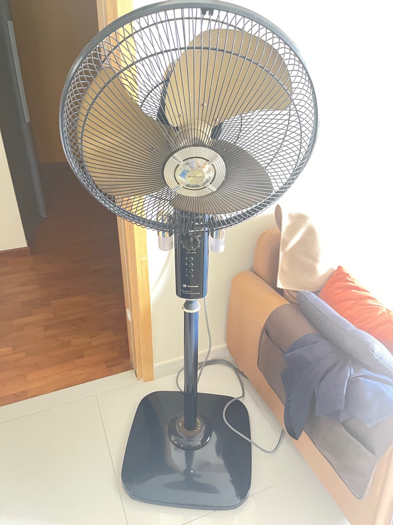 Panasonic /National Stand Fan with Night Light, Furniture & Home Living ...