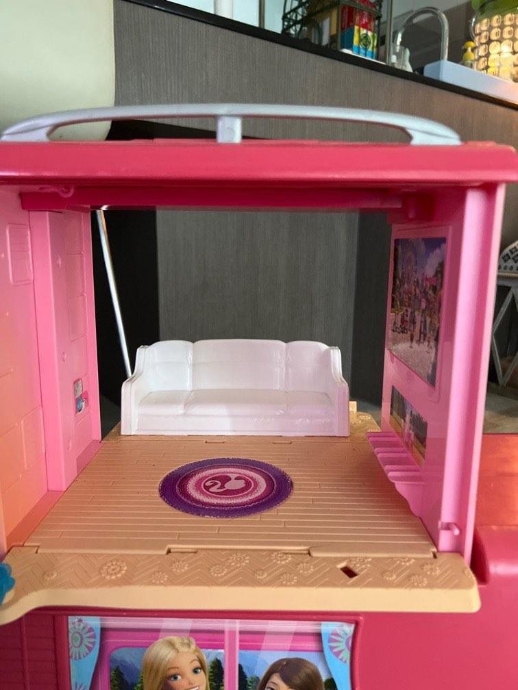 Pink Barbie camper van, Hobbies & Toys, Toys & Games on Carousell