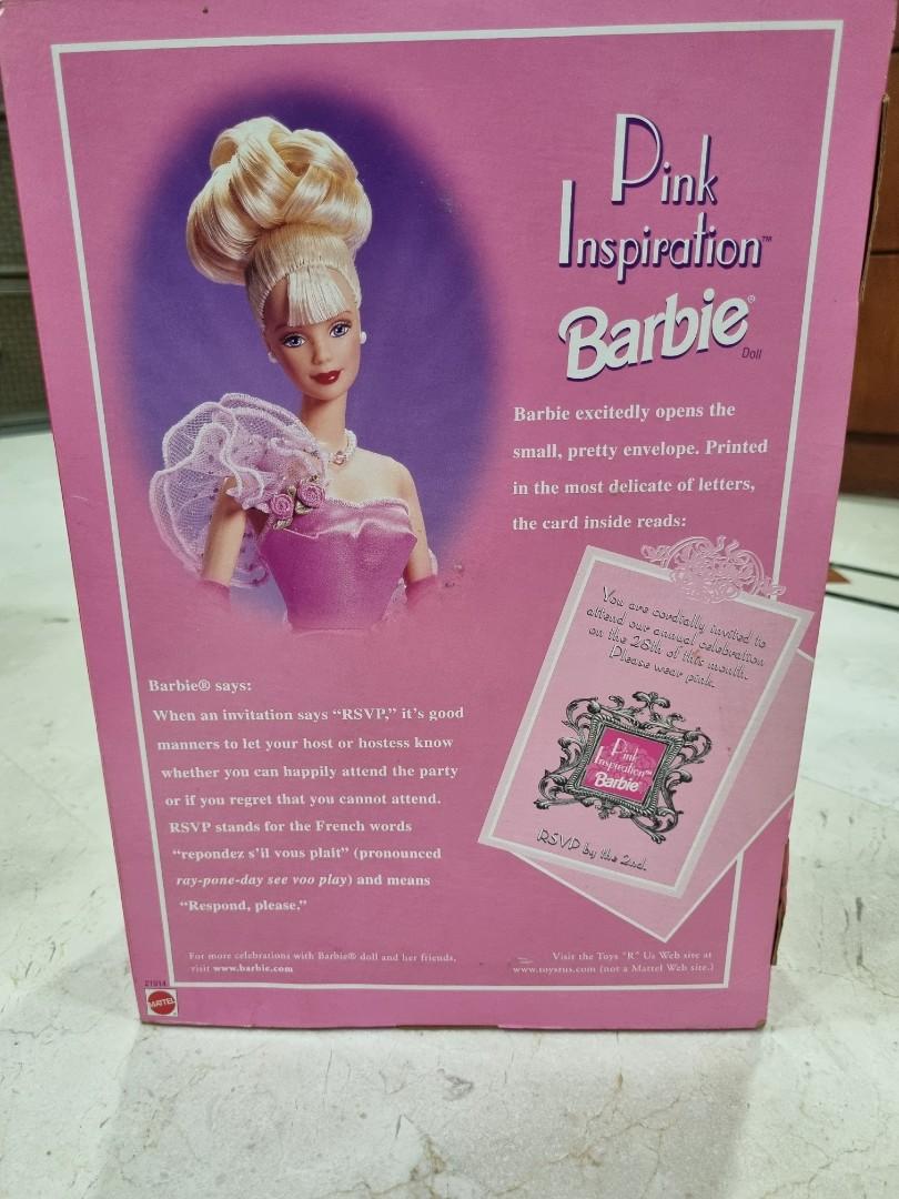 Pink Inspiration Barbie - Mattel 1998, Hobbies & Toys, Memorabilia ...