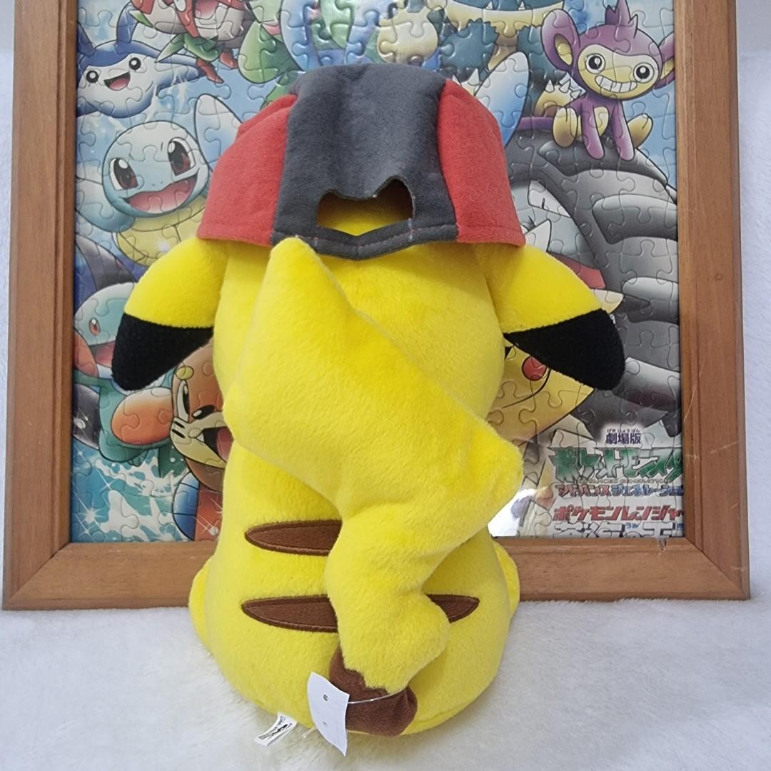 POKEMON Pikachu wearing Ash Cap 10 inches Plush, Hobbies & Toys, Toys ...