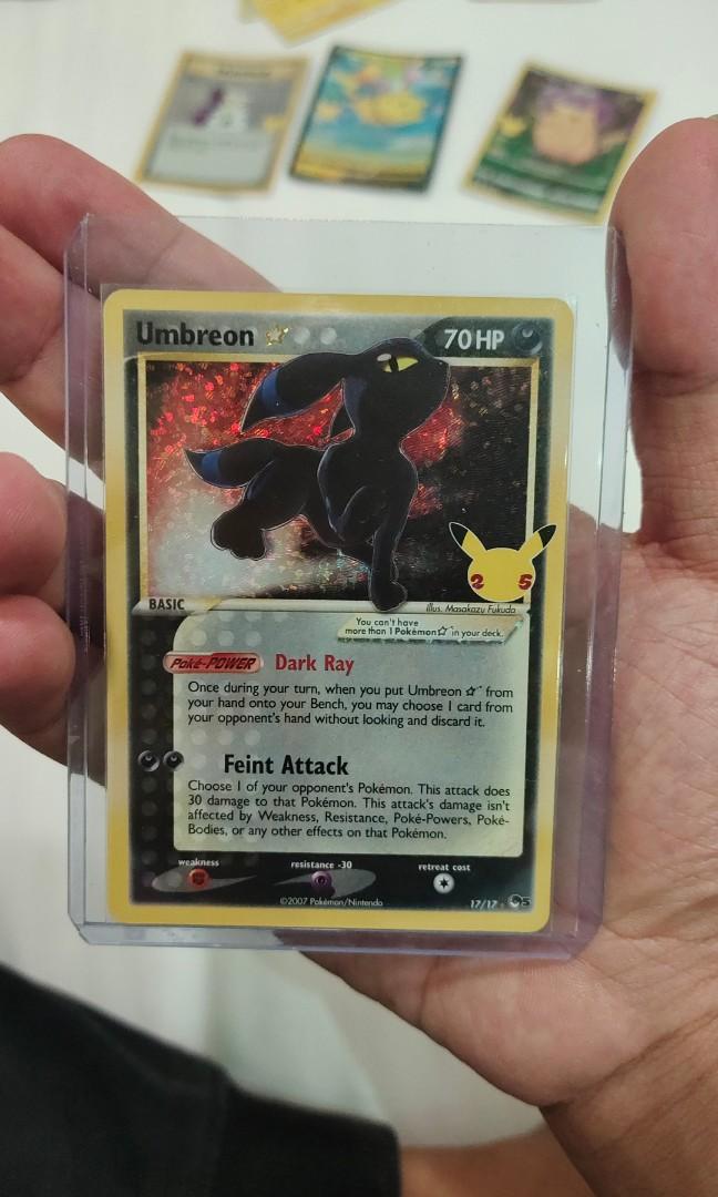 Pokemon TCG Umbreon Gold Star 17/17 Celebrations, Hobbies & Toys, Toys ...