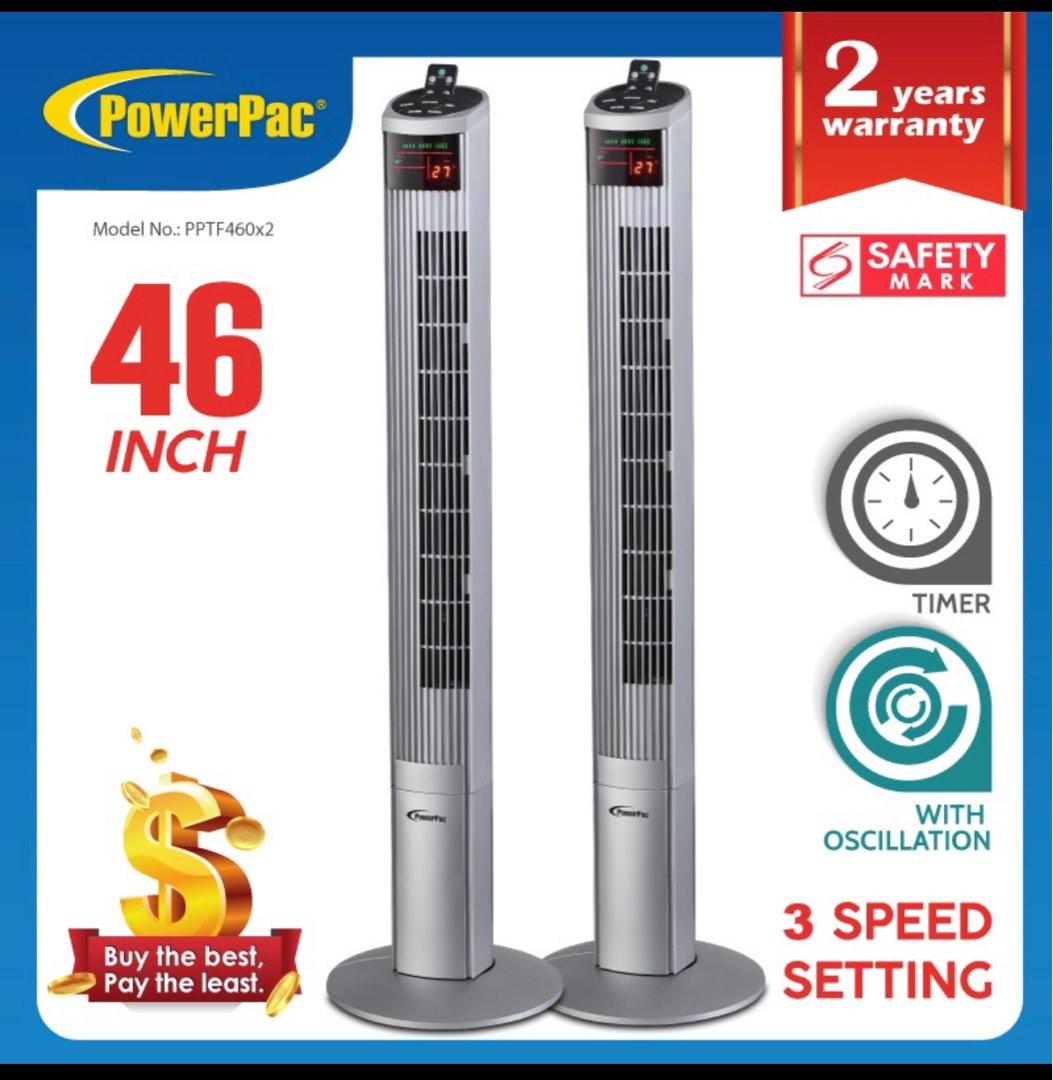 Powerpac Tower Fan, Furniture & Home Living, Lighting & Fans, Fans on ...