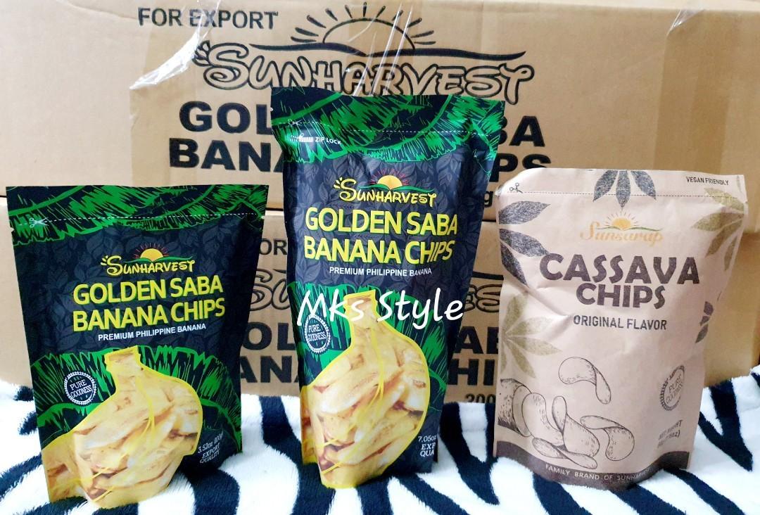 Premium Saba Banana Chips 200g and 100g, Food & Drinks, Packaged ...