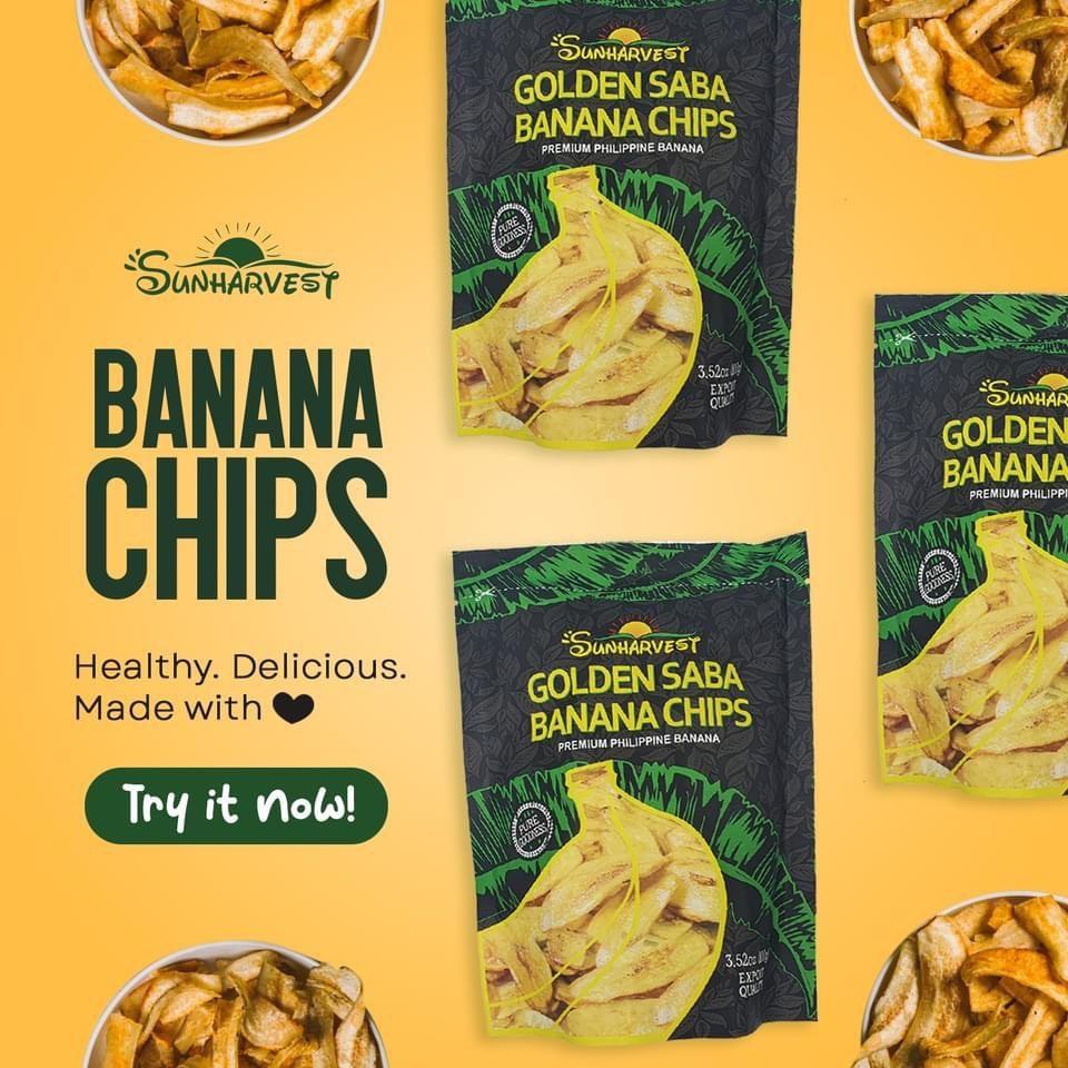 Premium Saba Banana Chips 200g and 100g, Food & Drinks, Packaged ...