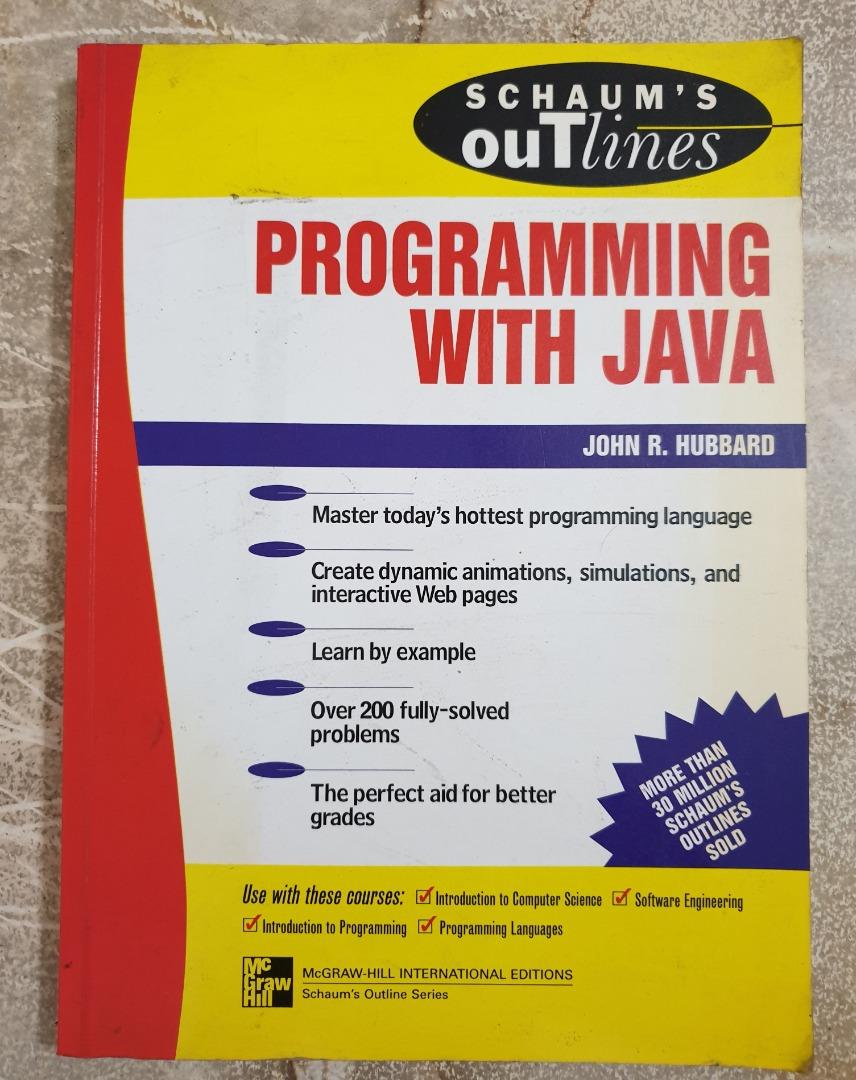 Programming with Java by Schaum's Outlines, Hobbies & Toys, Books ...
