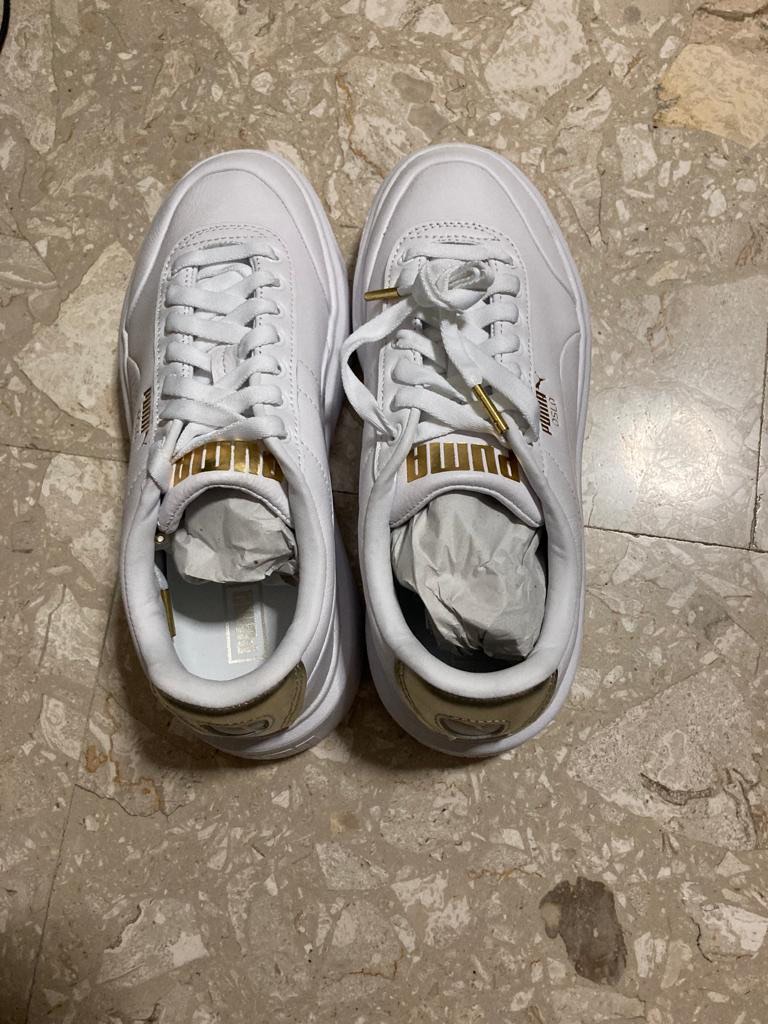 Puma oslo (gold), Women's Fashion, Footwear, Sneakers on Carousell