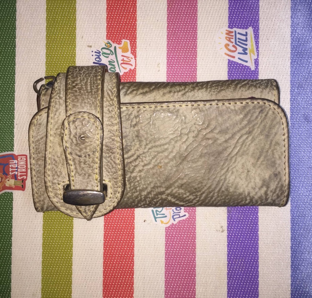 Pure very thick leather long wallet, Women's Fashion, Bags & Wallets ...